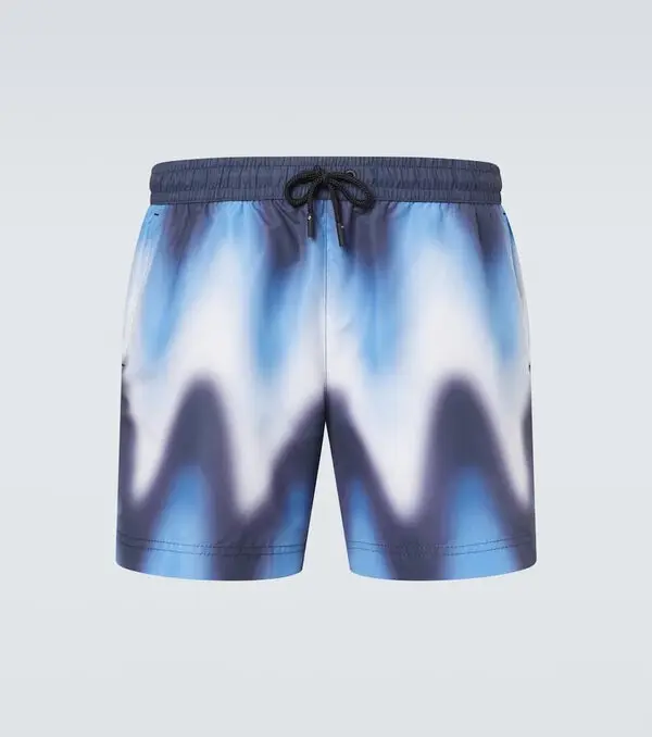 Commas Printed Swim Trunks - Blue