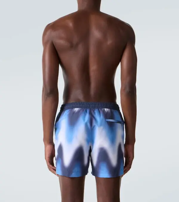 Commas Printed Swim Trunks - Blue