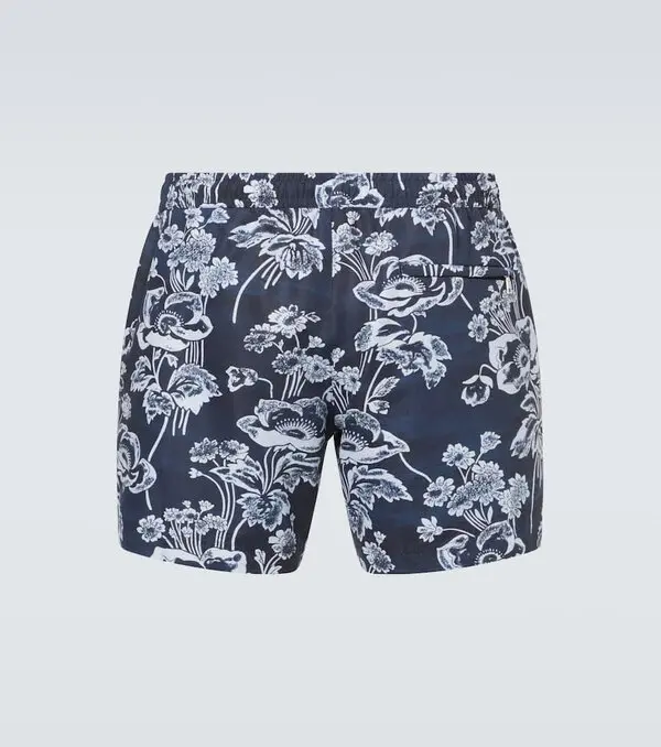 Commas Printed Swim Trunks - Blue