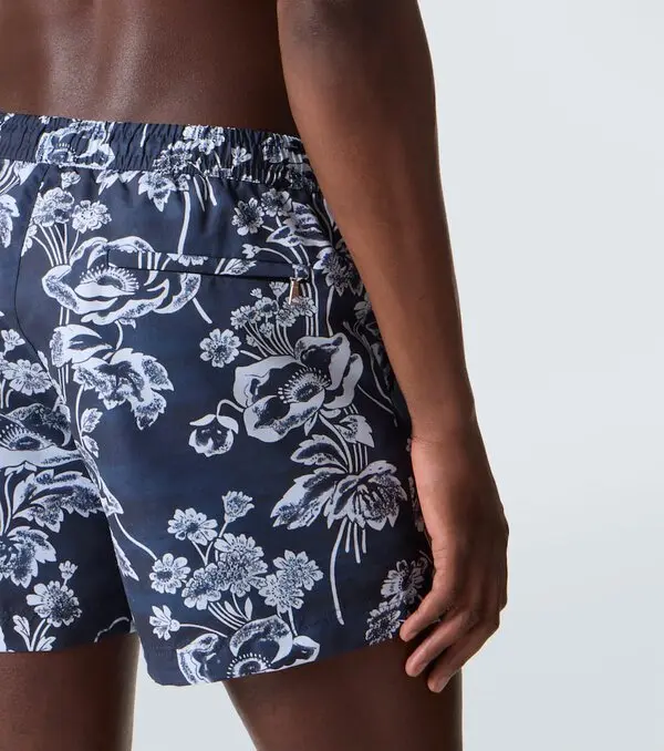 Commas Printed Swim Trunks - Blue