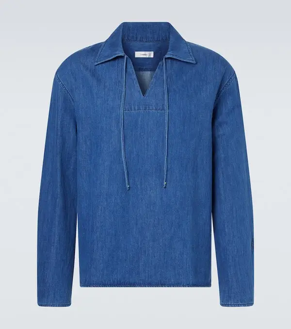 Commas Tie-neck Denim Shirt