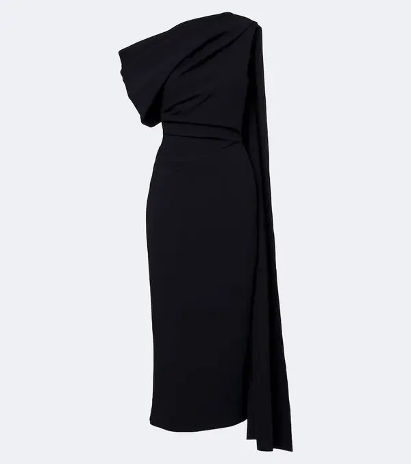 ROKSANDA Maite Caped Midi Dress - Blue