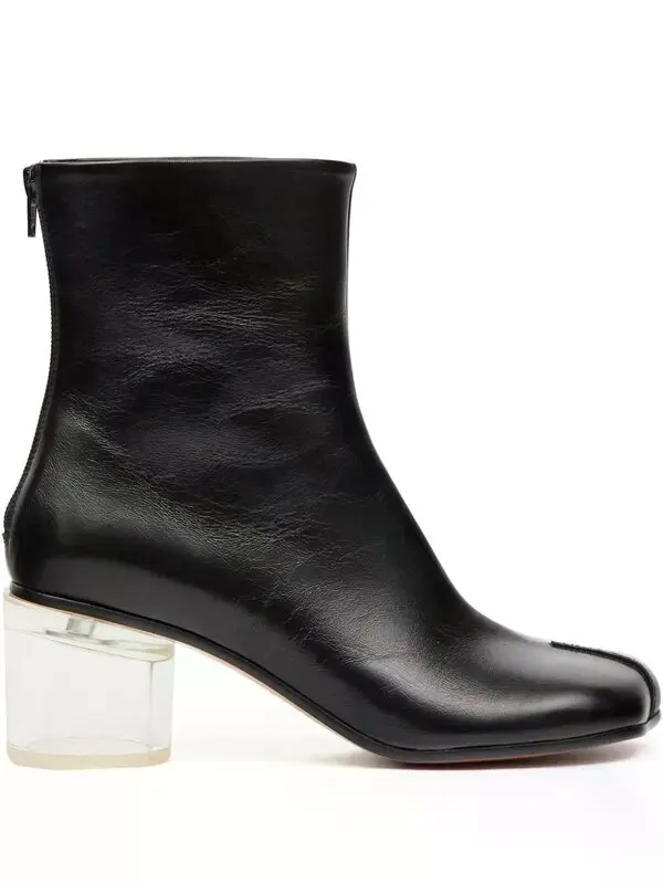 MAISON MARGIELA Anatomic Ankle Boots With Cylindrical Heel - Black