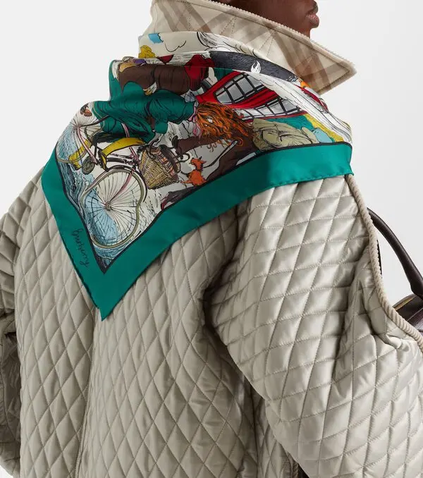 Burberry Printed Silk Twill Scarf