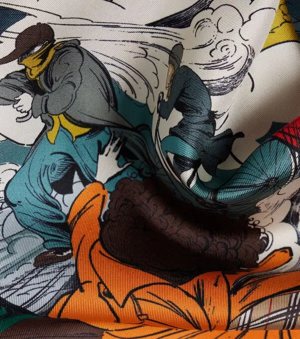 Burberry Printed Silk Twill Scarf