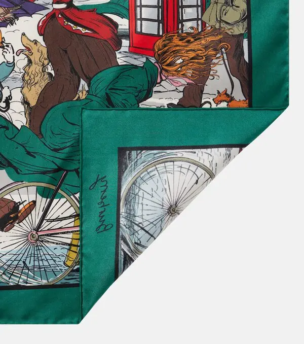 Burberry Printed Silk Twill Scarf
