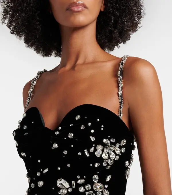 Oscar De La Renta Crystal-embellished Minidress