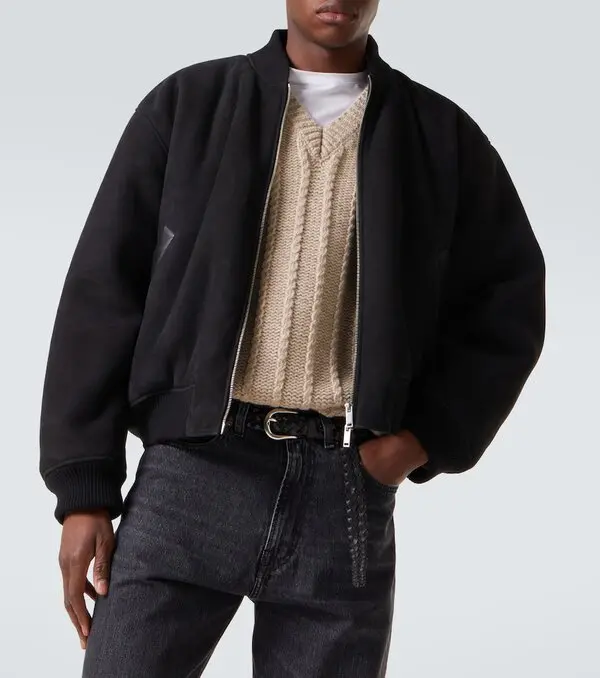 Studio Nicholson X Aaron Levine Berkeley Suede Bomber Jacket