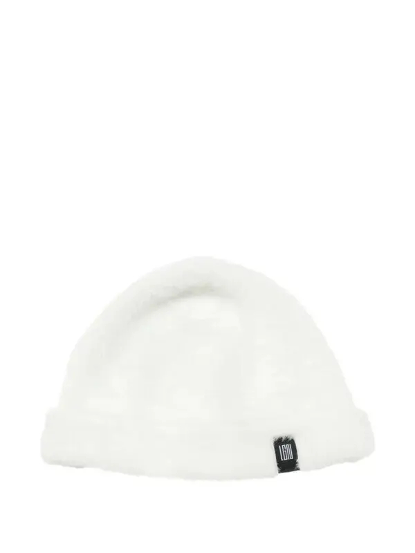 LGN LOUIS GABRIEL NOUCHI Fluffy Knit Bonnet - White