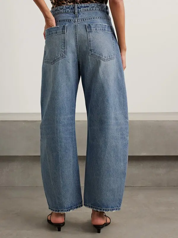NILI LOTAN Otis Mid-rise Barrel-leg Jeans