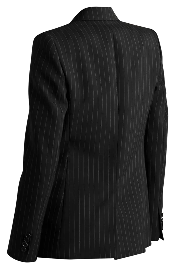 NILI LOTAN Anabel Pinstriped Wool-blend Twill Blazer - Black