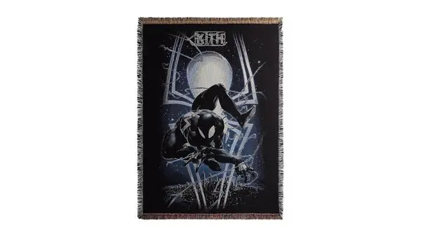 Kith X Marvel Spiderman Tapestry Blanket - Black