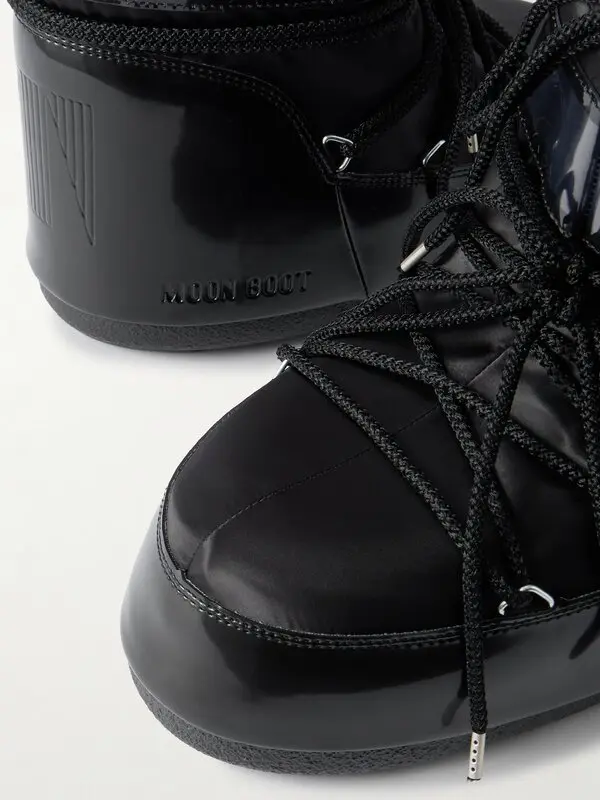 Moon Boot Icon Glow Glance Snow Boots - Black