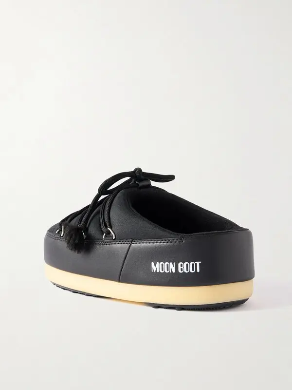 Moon Boot Evx Shell Mules - Black