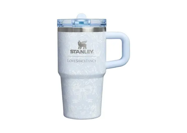 STANLEY 1913 X Loveshackfancy 20oz Holiday Tumbler - Toscana Toile Alpine Blue