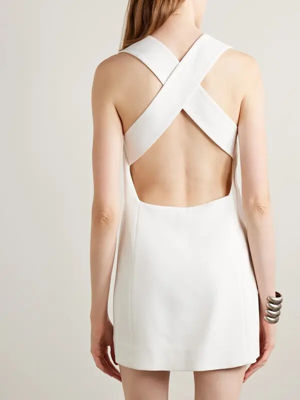 Khaite Mella Mini Dress - White