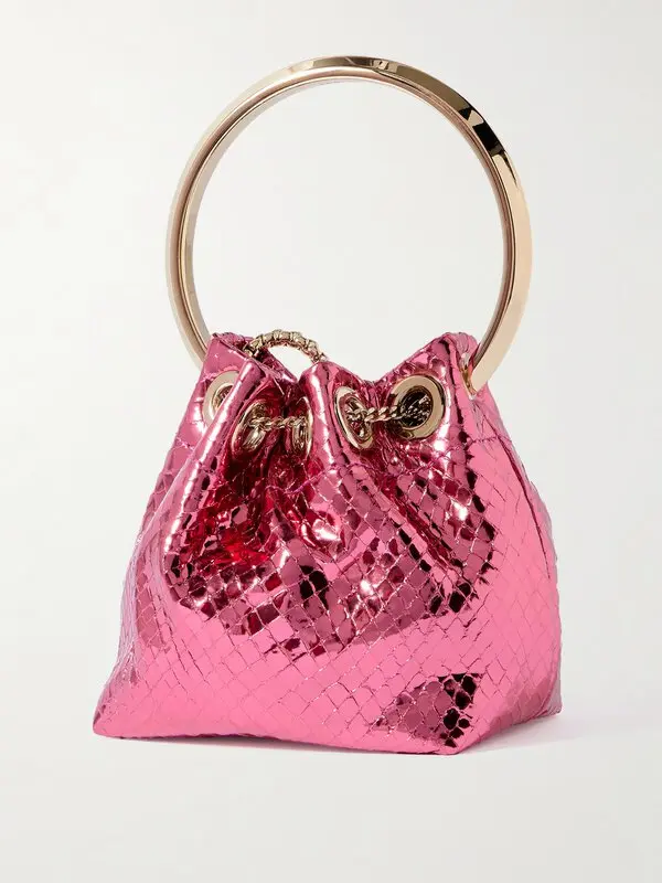 JIMMY CHOO Bon Bon Micro Bucket Bag