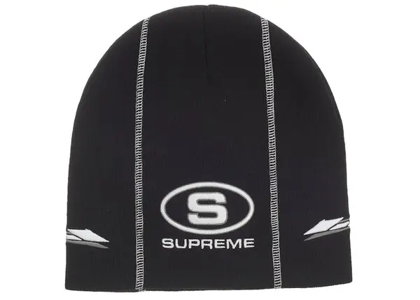 Supreme Racing Panel Beanie - Black