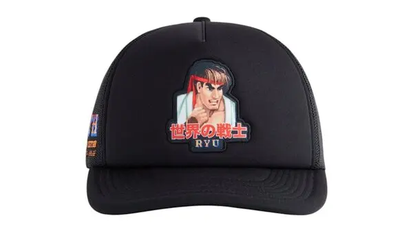 Kith X Capcom Ryu Nolan Trucker Hat - Black