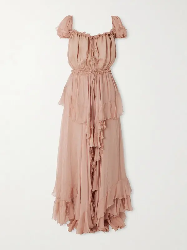 Chloé Silk-mousseline Gown
