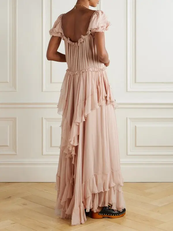 Chloé Silk-mousseline Gown
