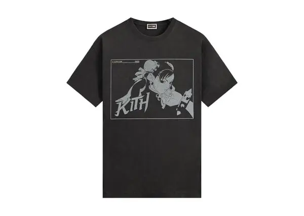 Kith X Capcom Chun Li Vintage Tee Shirt - Black