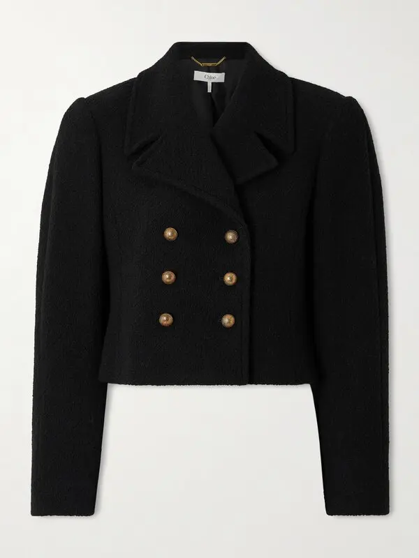 Chloé Double-breasted Wool-blend Jacket