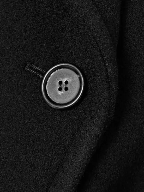 Chloé Oversized Double-breasted Wool-blend Jacket - Black