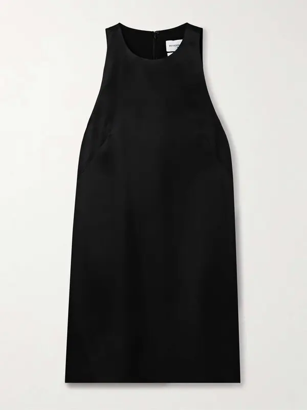 Brandon Maxwell The Joelle Wool And Silk-blend Mini Dress