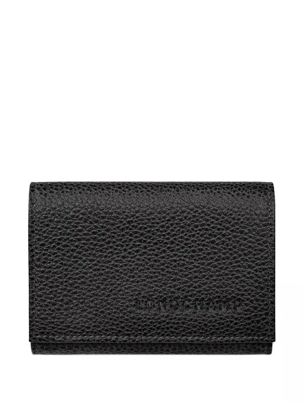 Longchamp Le Foulonné Compact Wallet - Black