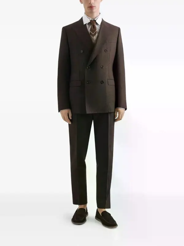Dolce & Gabbana Taormina Double-breasted Blazer - Brown