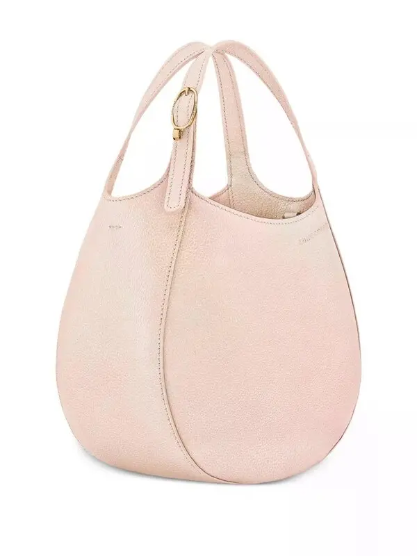 Longchamp Le Foulonné Small Grained-leather Tote - Neutrals