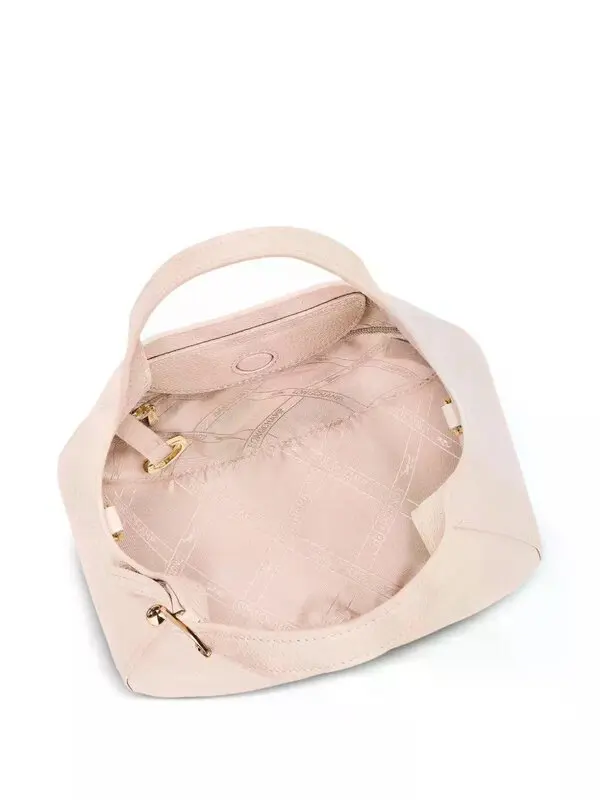 Longchamp Le Foulonné Small Grained-leather Tote - Neutrals