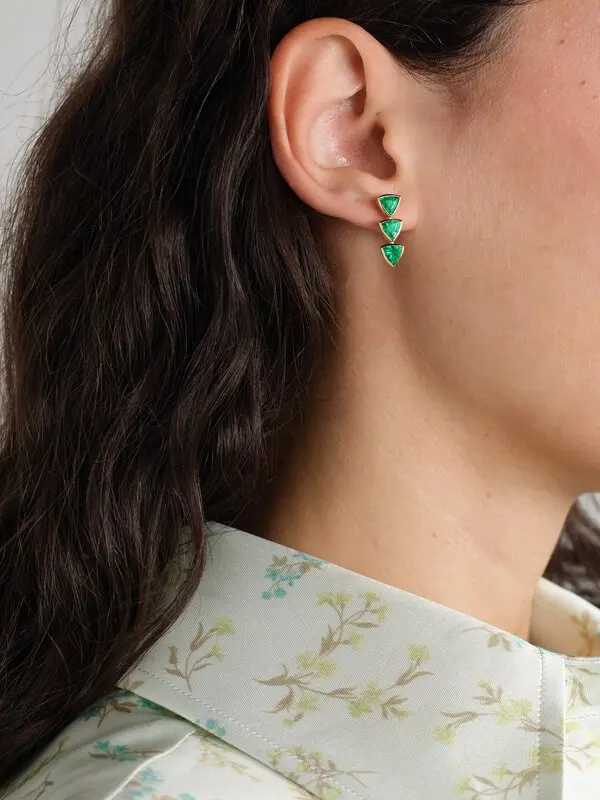 ANITA KO 18-karat Emerald Earrings