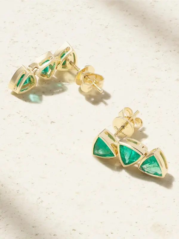 ANITA KO 18-karat Emerald Earrings