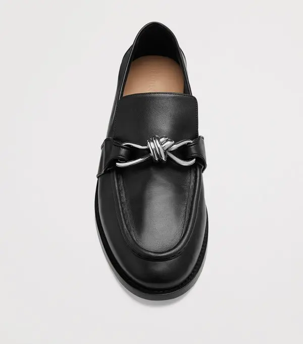 Bottega Veneta Calfskin Astaire Loafers - Black