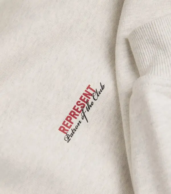 REPRESENT Cotton Patron Of The Club Hoodie - Ivory