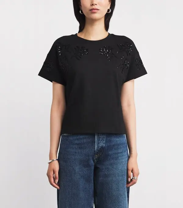 Rag & Bone Cotton Beaded Kelly T-shirt