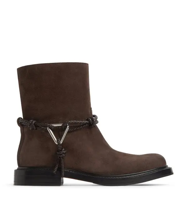 Bottega Veneta Leather James Ankle Boots - Brown