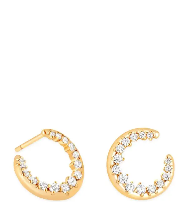 ASTRID & MIYU Orbit Hoop Earrings - Gold