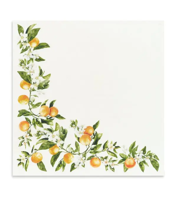 SUMMERILL & BISHOP Linen L'orangerie Napkin - Orange