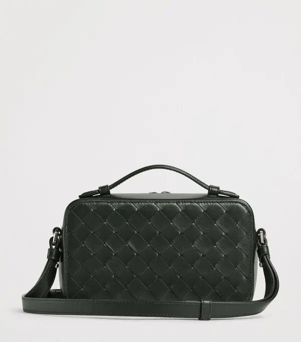 Bottega Veneta Leather Intrecciato Getaway Pouch