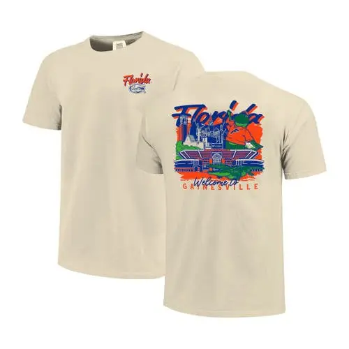 IMAGE ONE Florida Gators Comfort Colors Hand-drawn Campus Stack T-shirt
