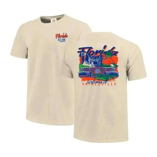IMAGE ONE Florida Gators Comfort Colors Hand-drawn Campus Stack T-shirt