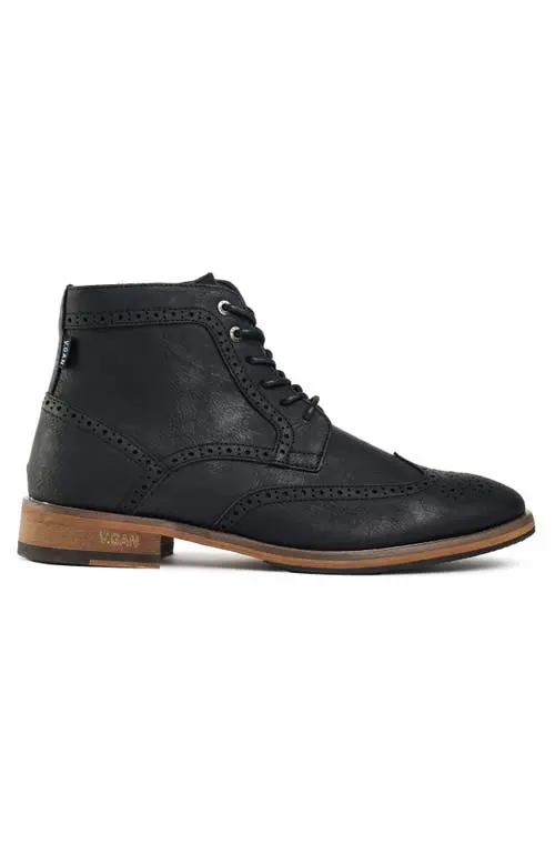 V.GAN LONDON Brogue Ankle Boots - Black
