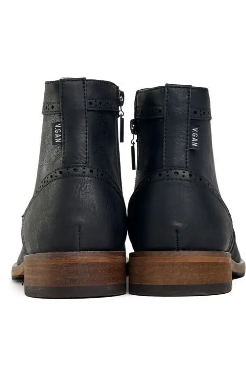 V.GAN LONDON Brogue Ankle Boots - Black