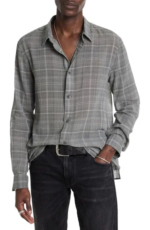John Varvatos Plaid Button-up Overshirt