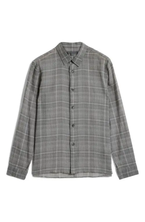 John Varvatos Plaid Button-up Overshirt