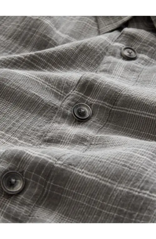 John Varvatos Plaid Button-up Overshirt