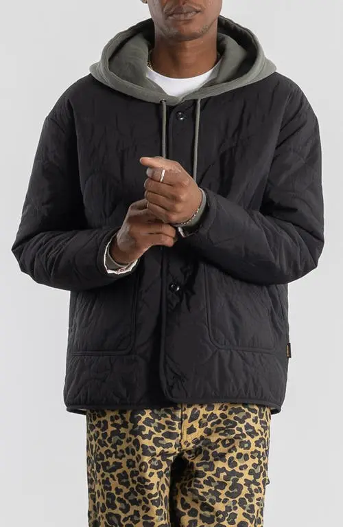 STAN RAY Reversible Quilted Liner Jacket - Black